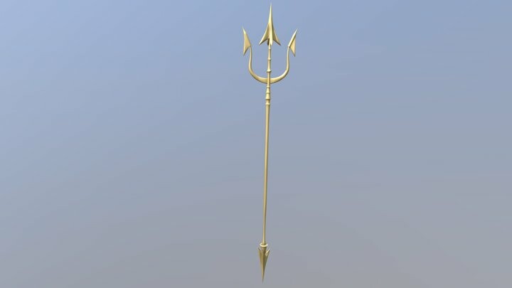 ArtStation - High Poly Trident