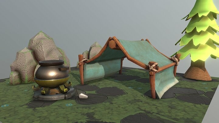 ArtStation - Stylized Camp