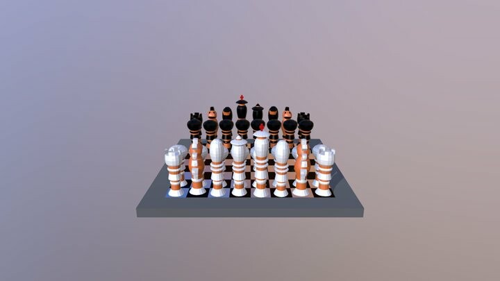 ArtStation - fun 3d chess set