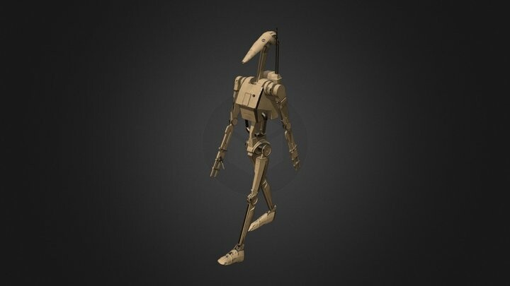 ArtStation - Battle Droid Walk Cycle