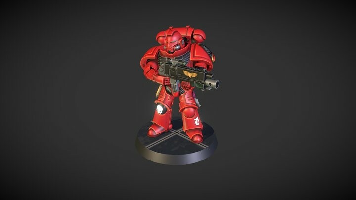ArtStation - Blood Angels Space MArine