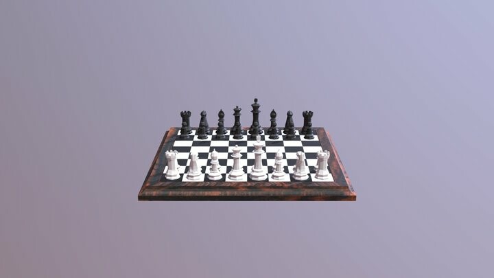 ArtStation - Low Poly Chess Set