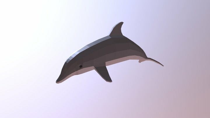 ArtStation - Low Poly Cartoon Dolphin