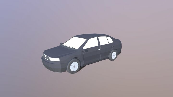 ArtStation - Low Poly Family Car