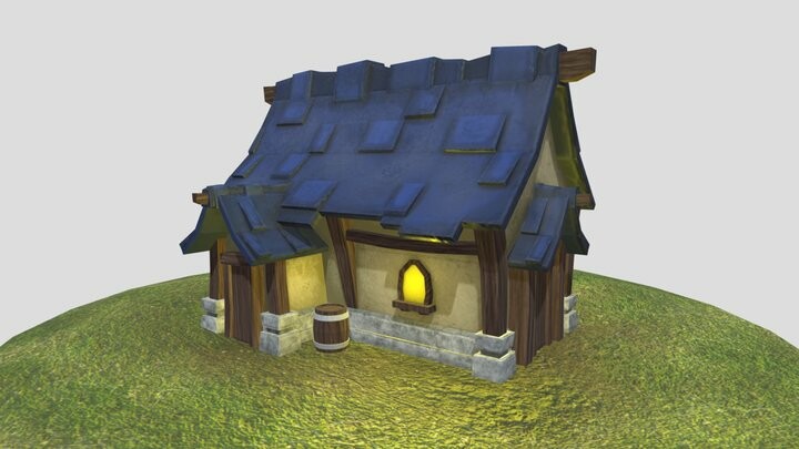 ArtStation - Stylised Medieval Shack