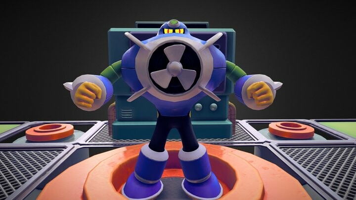 ArtStation - Airman.EXE MMBN fanart