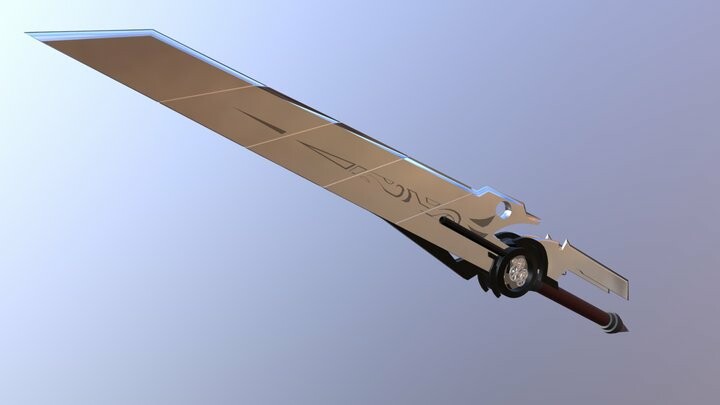 ArtStation - RWBY - Harbinger (Sword) Model
