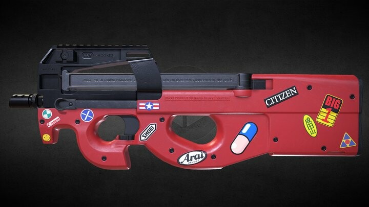 ArtStation - P90 Akira/ Anime themed