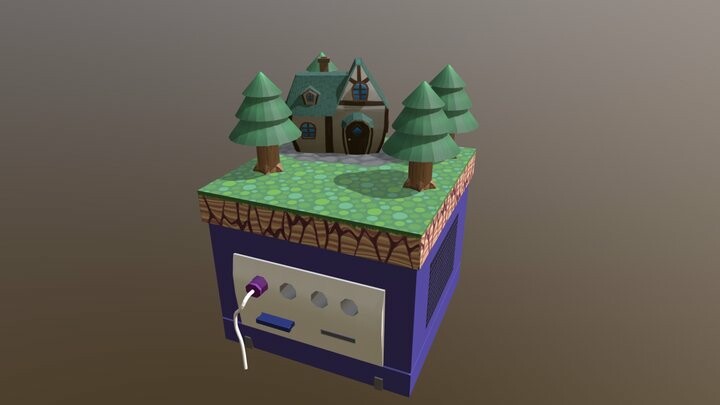ArtStation - Game cube Low poly