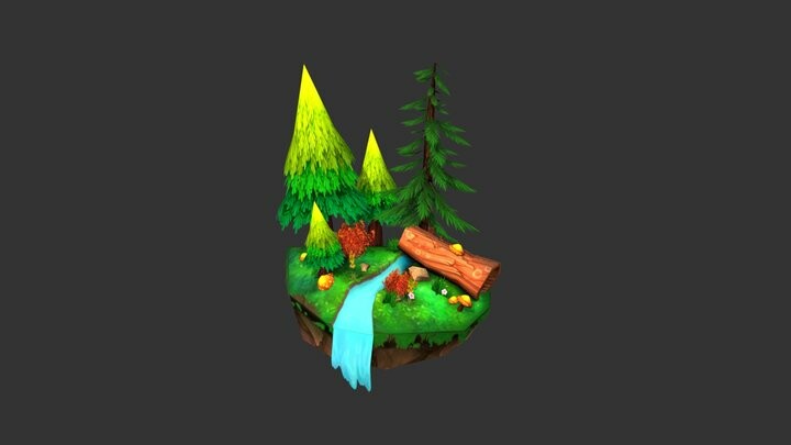 ArtStation - [3D] Forest Scene