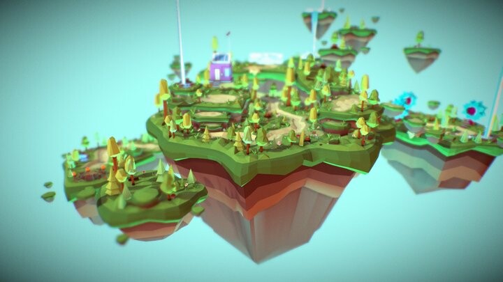 ArtStation - The Flying Island