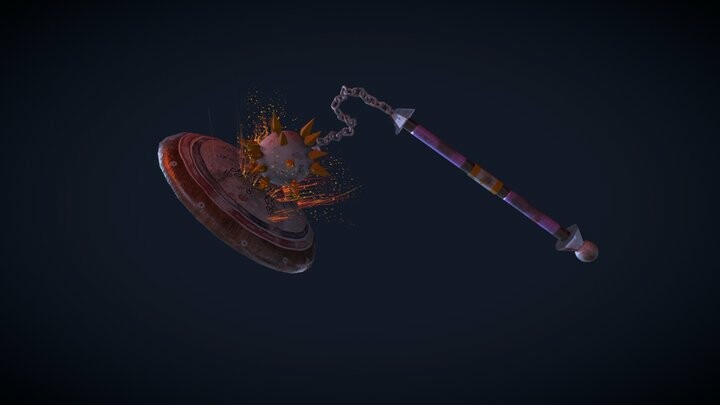 ArtStation - Morning Star and Shield