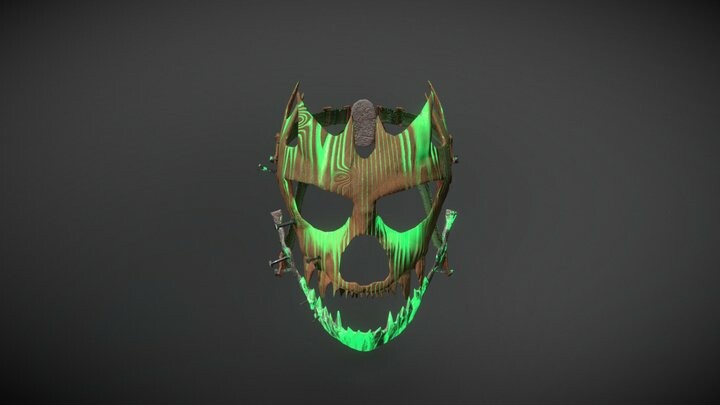ArtStation - Cultist mask (WIP textures)