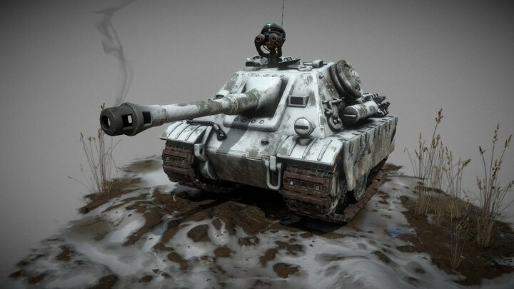 ArtStation - toon tank jagdpanther russian front