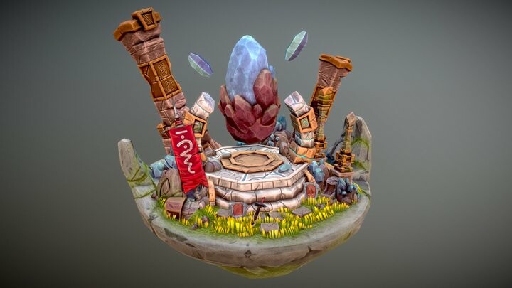 ArtStation - Stylized Crystal Ruins