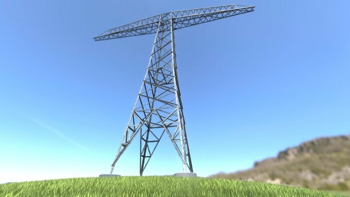 ArtStation - Transmission Tower 18.5 Meter