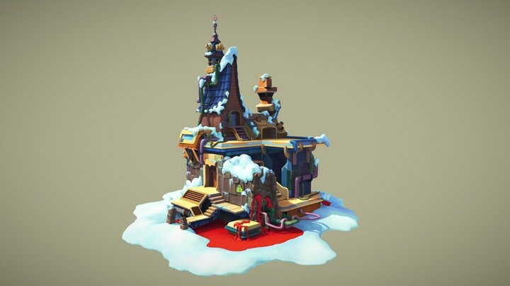 ArtStation - winter house