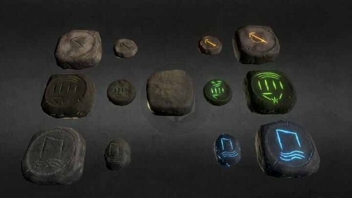 ArtStation - Magic runestones