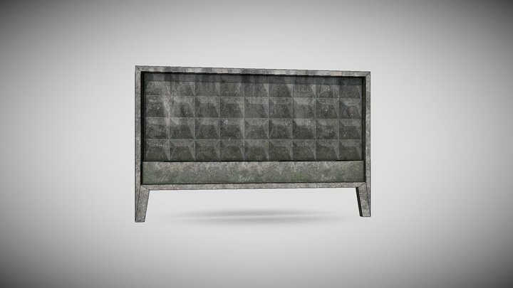 ArtStation - old fence plate OP2 originally from the USSR