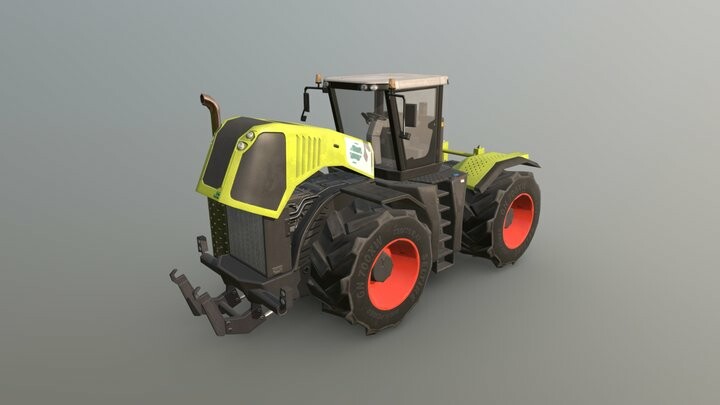 ArtStation - Tractor Lowpoly
