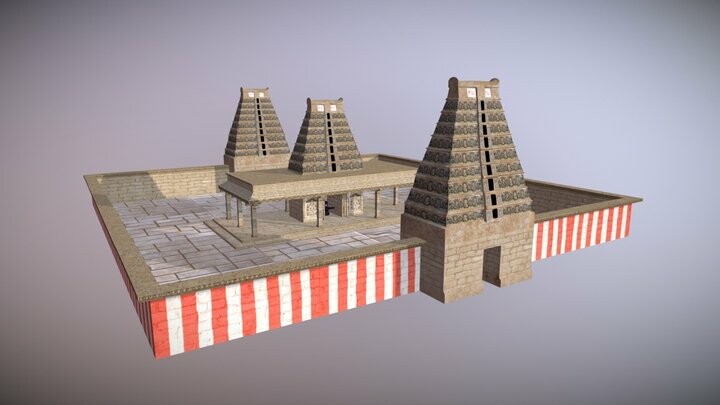 ArtStation - South Indian temple - Modular kit