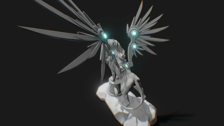 ArtStation - Winged Sci-Fi Lion