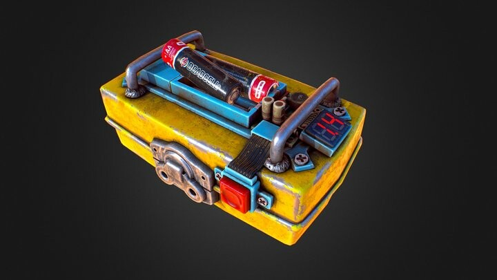 ArtStation - Fallout style prop - Junk Bomb