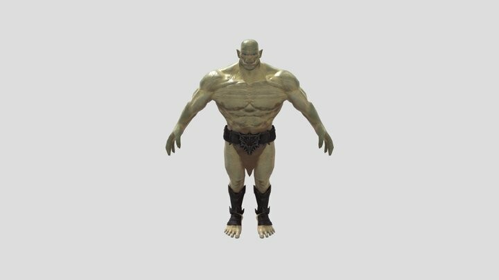 ArtStation - orc low-poly modeling
