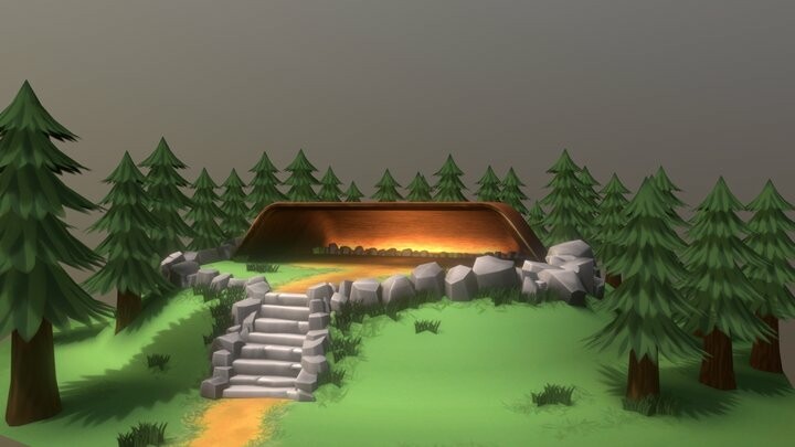 ArtStation - Wood Cave