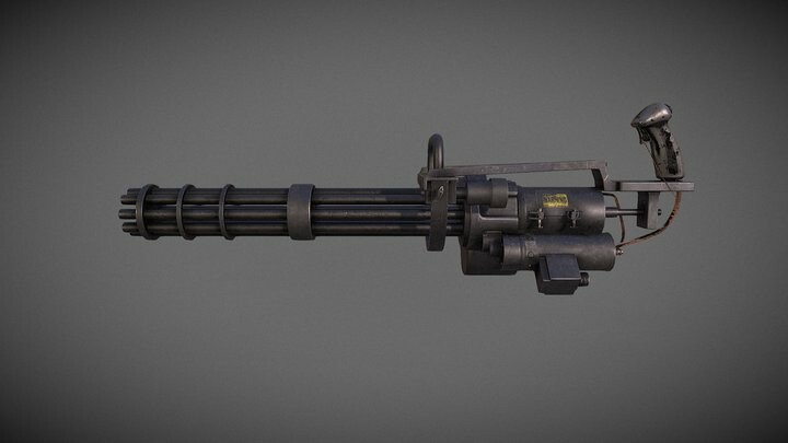 ArtStation - Minigun M134 Update