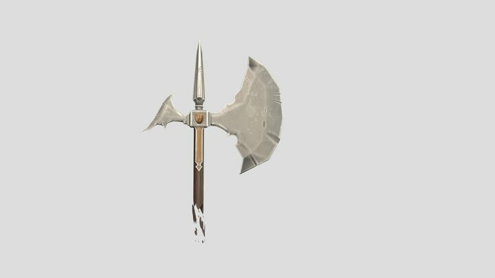 ArtStation - stylized halberd
