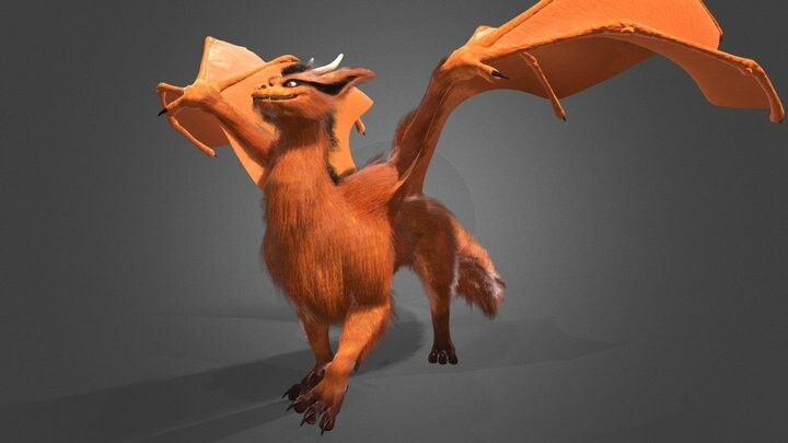 ArtStation - Kurama (3d commission)