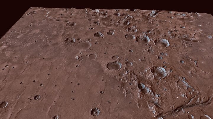 ArtStation - Mars surface crater field