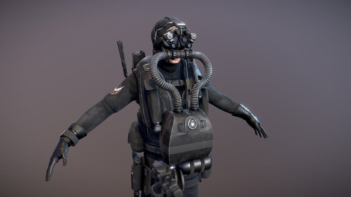 ArtStation - Frogman - The Division Fan art character