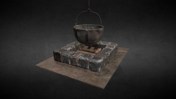 ArtStation - Medieval Style Cauldron