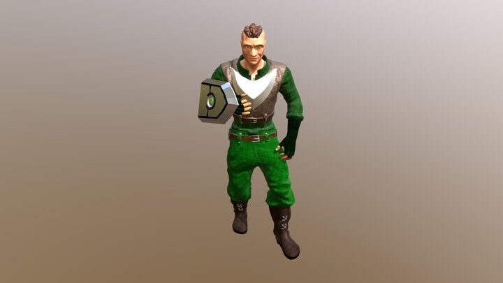 ArtStation - Medieval shield man