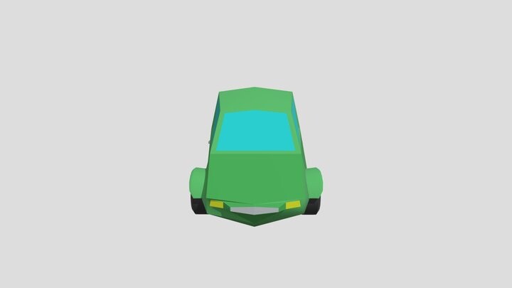 ArtStation - Green Car - Animated