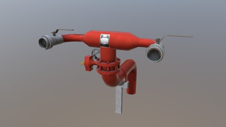 ArtStation - Fire hydrant (dual outlet)