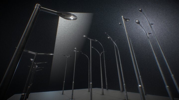 ArtStation - Street-Light 14 All Versions