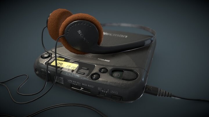 ArtStation - Sony Discman D-121 - Final