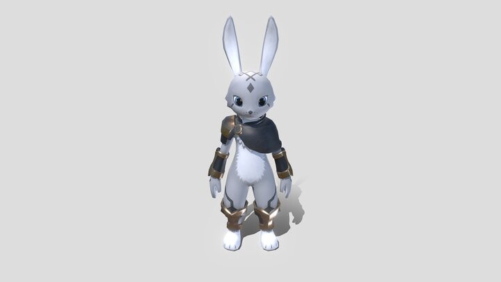ArtStation - Stylized Bunny Warrior Model
