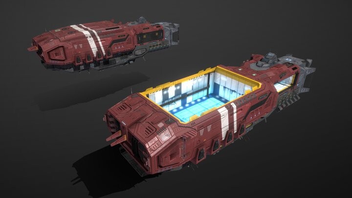 ArtStation - Scifi Mobile Shipyard Class III