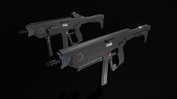 ArtStation - Scifi SMG APS 2