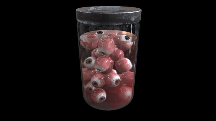 ArtStation - Jar full of eyes