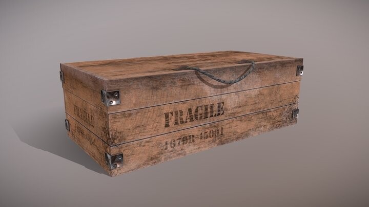 ArtStation - wooden Loot box