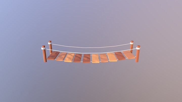 ArtStation - Stylized bridge model