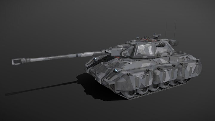 ArtStation - Scifi Tiger 3 Super Heavy Tank