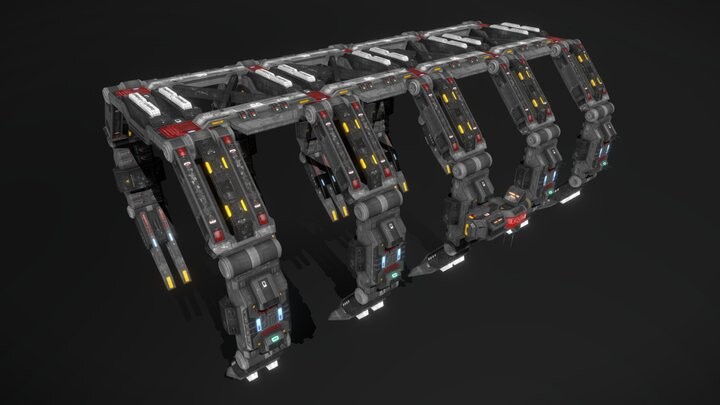 ArtStation - Spaceship Shipyard Class IV