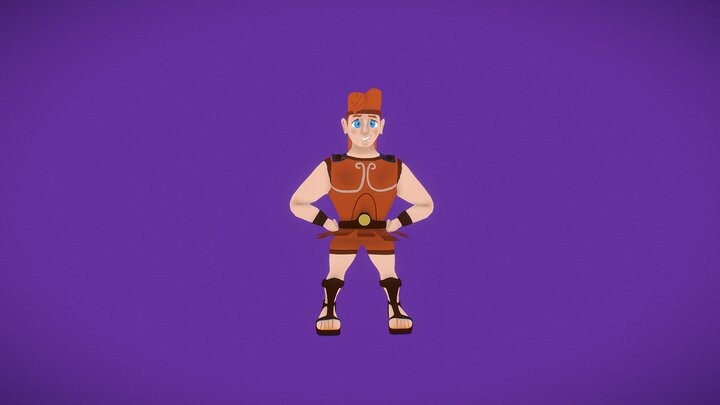 ArtStation - Low Poly Hercules