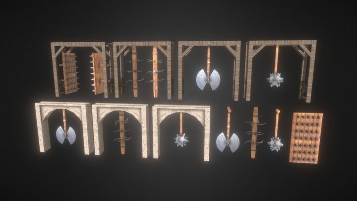 ArtStation - Dungeon traps Kit